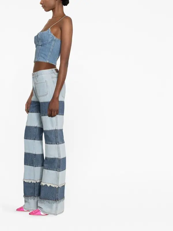 Andersson Bell Mahina Patchwork-stripe Jeans