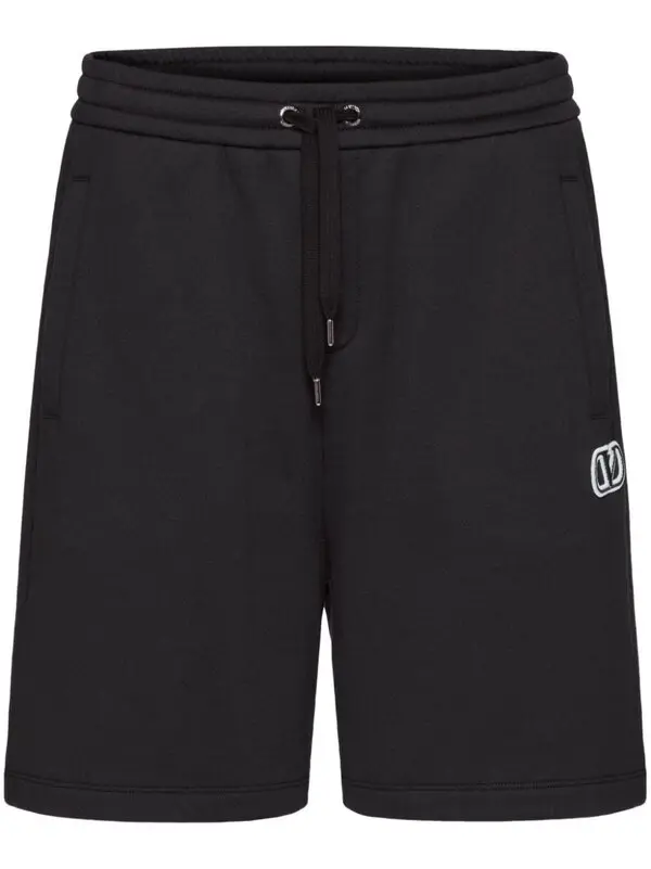 Valentino Garavani Vlogo Signature Cotton Bermuda Shorts