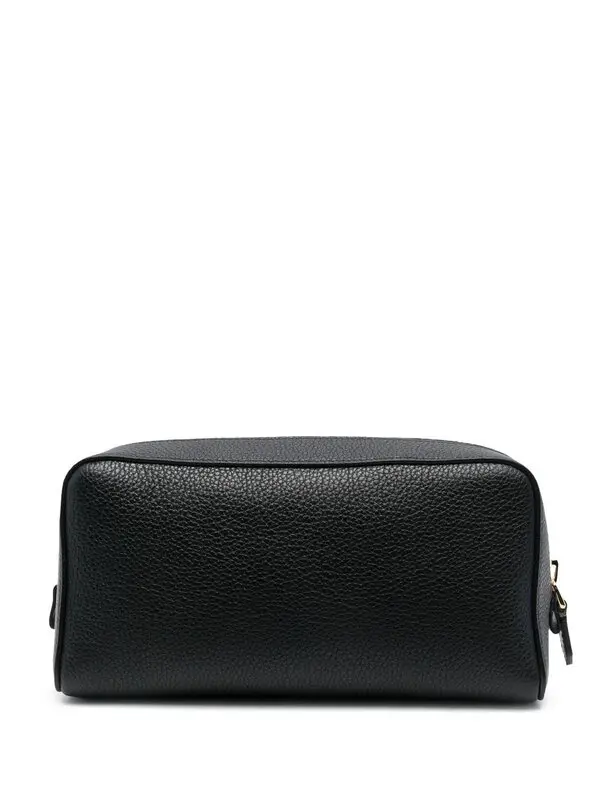 TOM FORD Grained-leather Logo-stamp Wash Bag