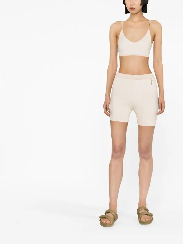 Jacquemus Le Short Pralu Knit Shorts - Neutrals