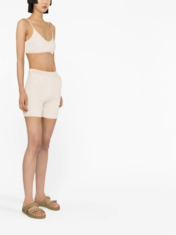 Jacquemus Le Short Pralu Knit Shorts - Neutrals