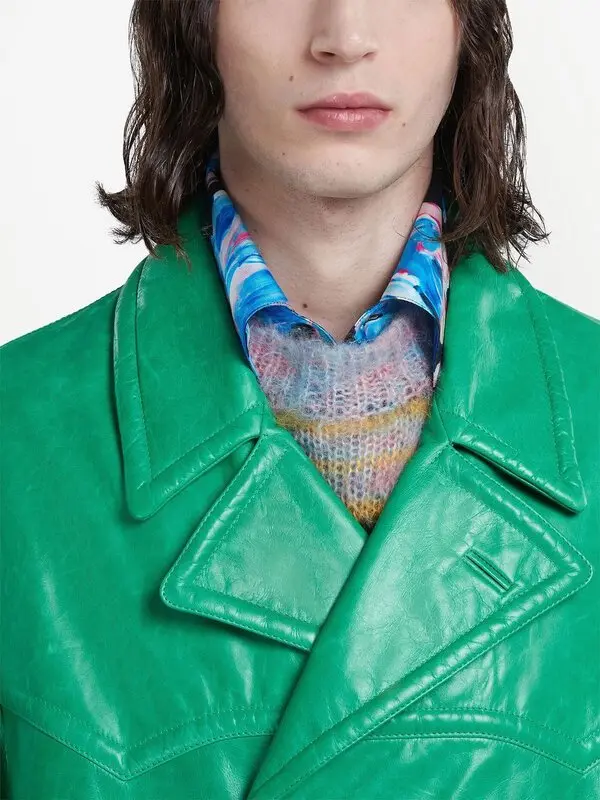 Marni Double-breasted Leather Jacket