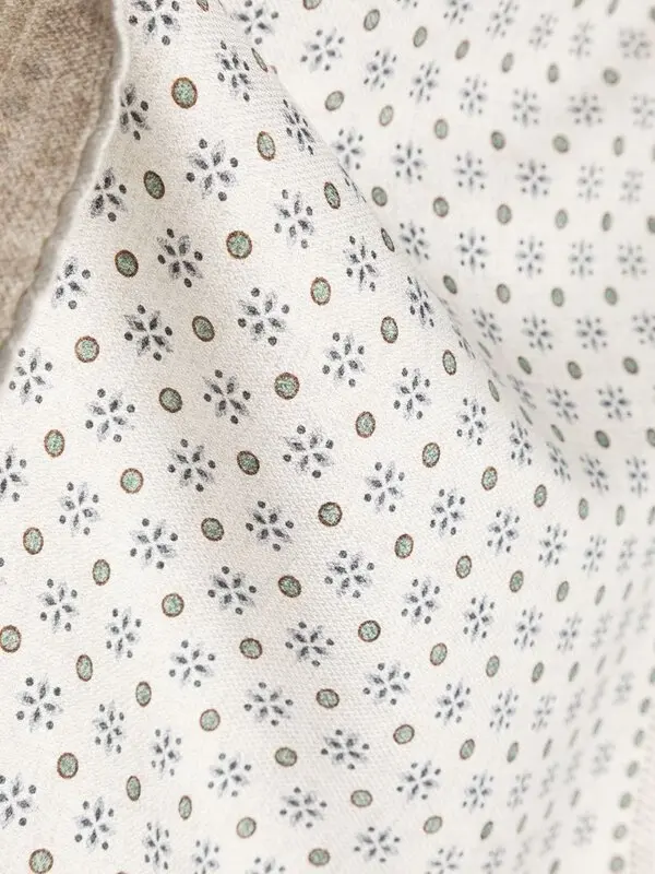 Brunello Cucinelli Silk Graphic-print Scarf