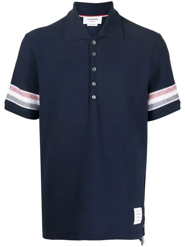 Thom Browne Chest Logo-patch Polo Shirt