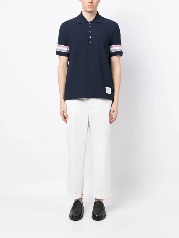 Thom Browne Chest Logo-patch Polo Shirt