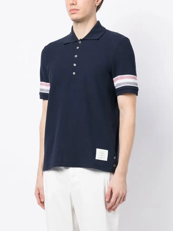 Thom Browne Chest Logo-patch Polo Shirt
