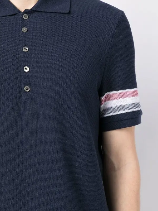 Thom Browne Chest Logo-patch Polo Shirt