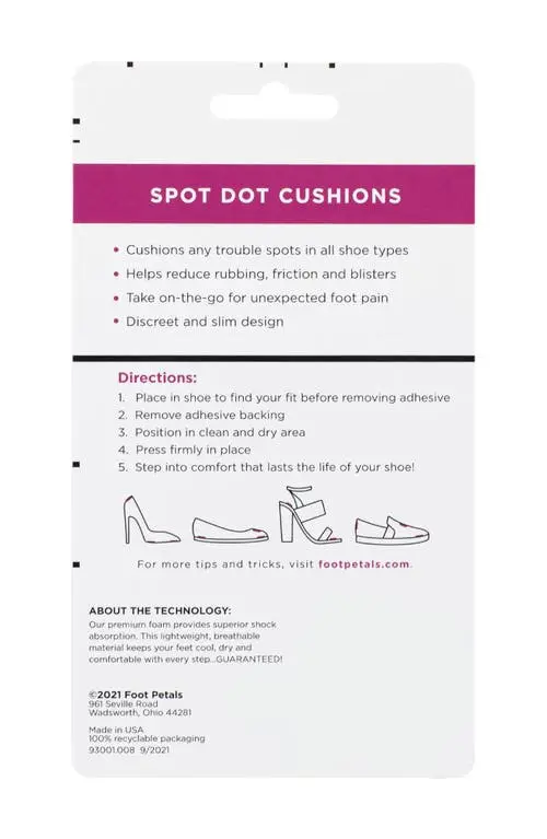 FOOT PETALS Spot Dot Cushions - Black Iris