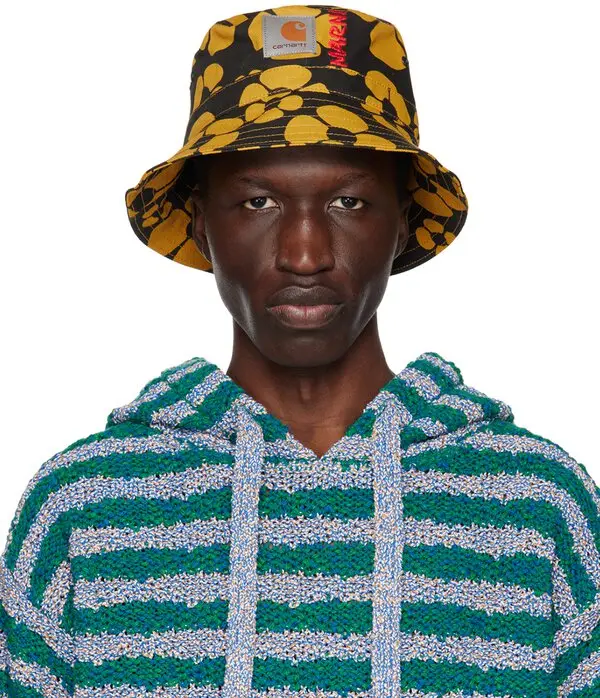 Marni Black & Yellow Carhartt Wip Edition Bucket Hat