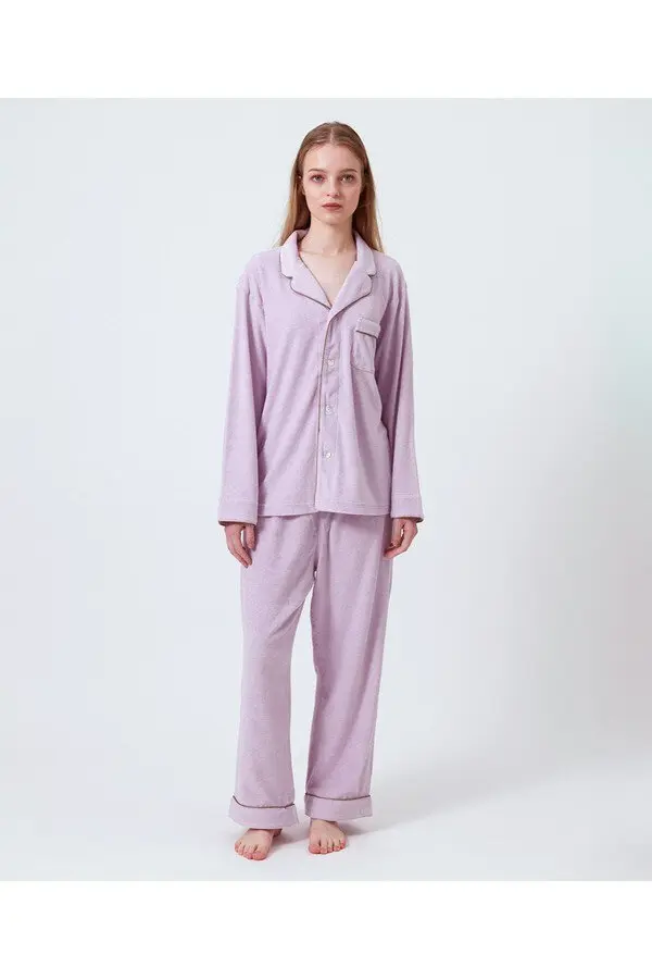 FOO TOKYO Cotton Pajamas Lavender - Gold