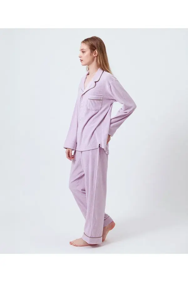 FOO TOKYO Cotton Pajamas Lavender - Gold