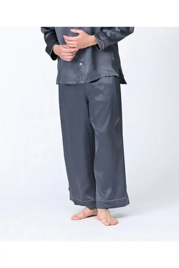 FOO TOKYO Silk Pajamas Gray - Charcoal