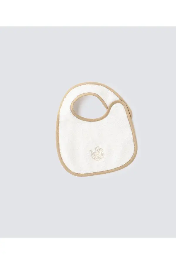 FOO TOKYO Organic Cotton Baby Bib - White