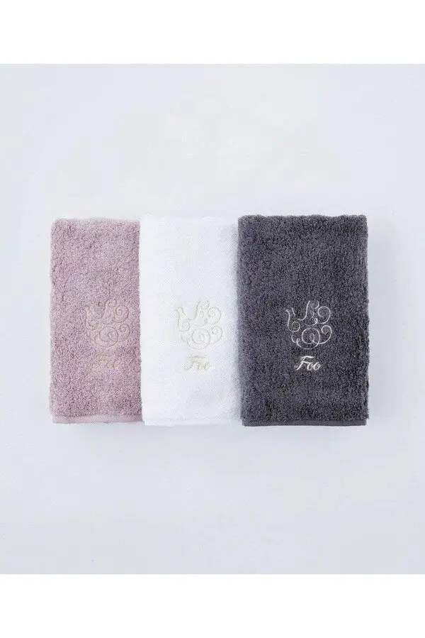FOO TOKYO Organic Cotton Face Towel - Charcoal