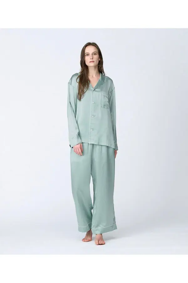 FOO TOKYO Silk Pajamas Mint - Green