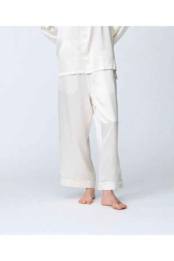 FOO TOKYO Silk Pajama Pearl - White
