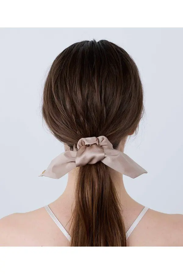 FOO TOKYO Silk Ribbon 2-way Scrunchie - Pink