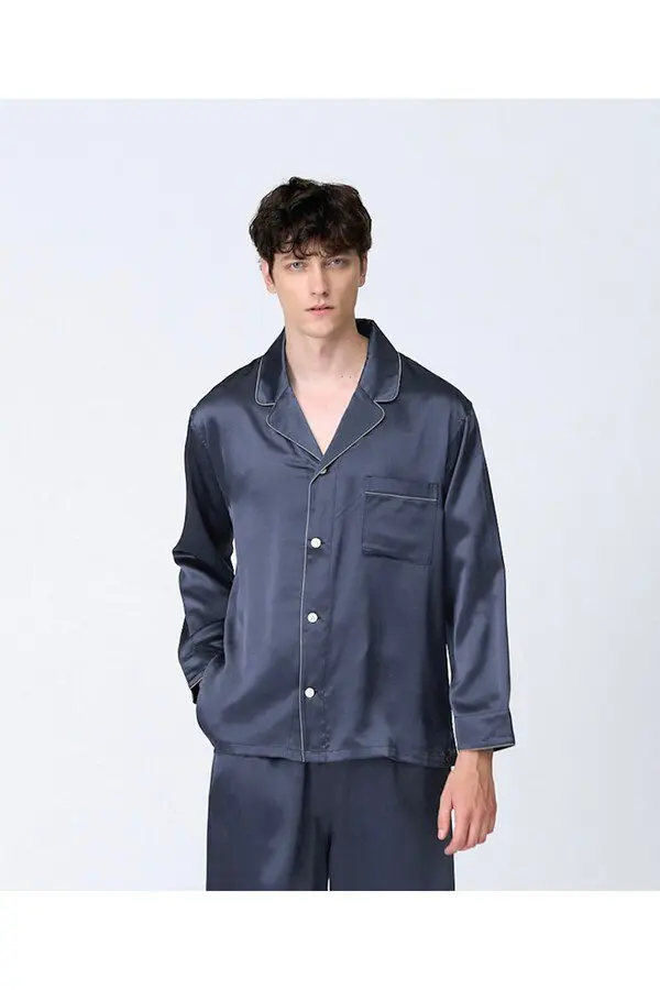 FOO TOKYO Silk Pajama Elegant - Navy