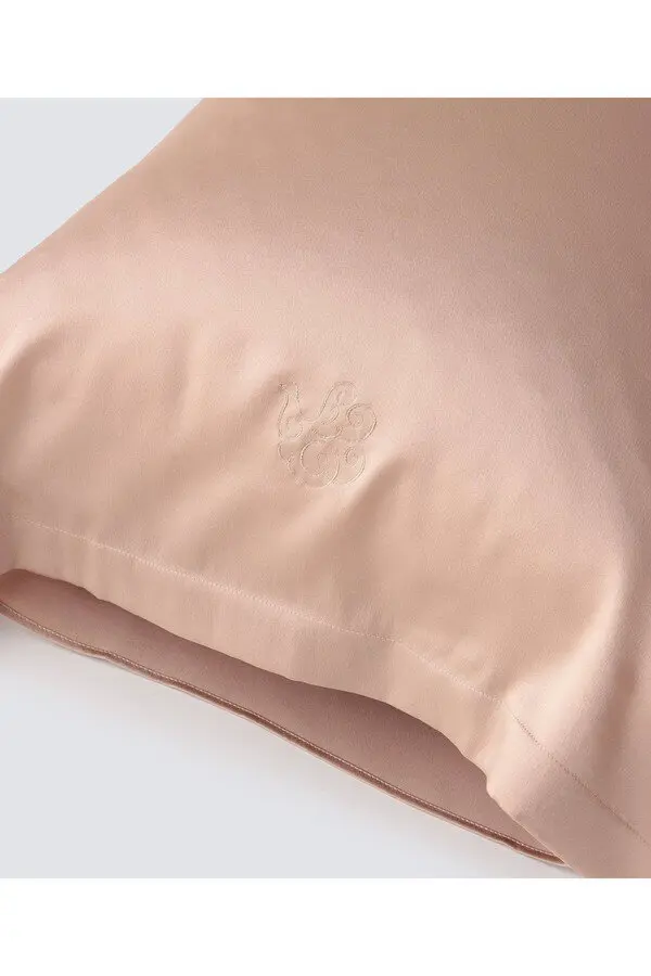 FOO TOKYO Silk Pillow Case Beige - Pink