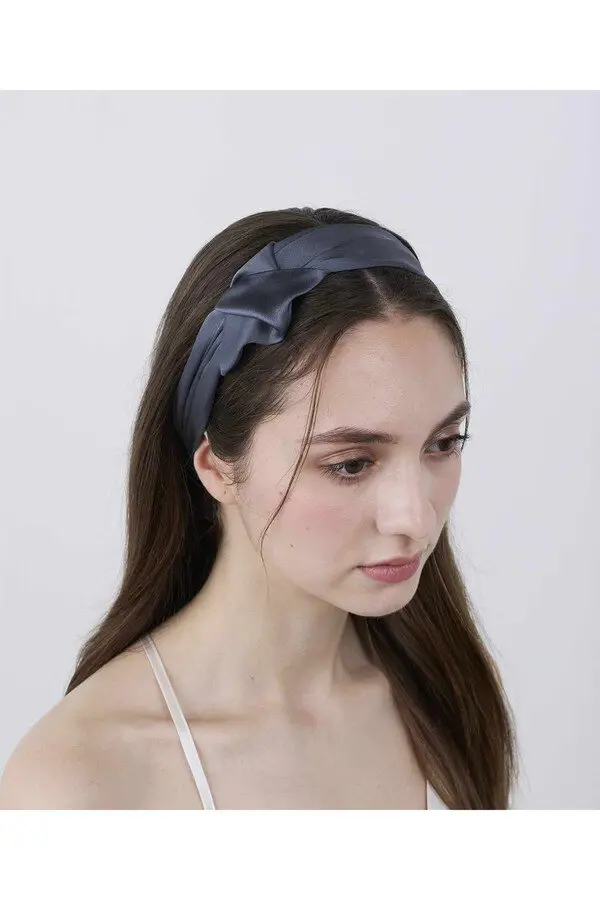 FOO TOKYO Silk Hairband - Charcoal