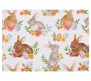 C&F HOME Spring Flora Bunny Placemat, Set Of 6 Valeri E - One-color