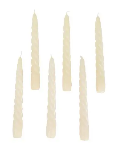 FORNASETTI Set Of 6 Candles Refill Sul Tardi Candle Natural Wax - White