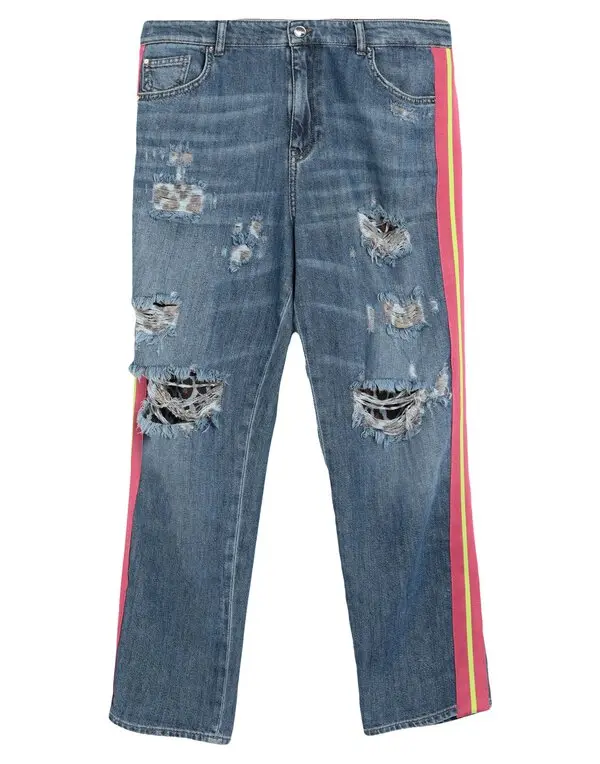BLUGIRL Distressed Mom Jeans