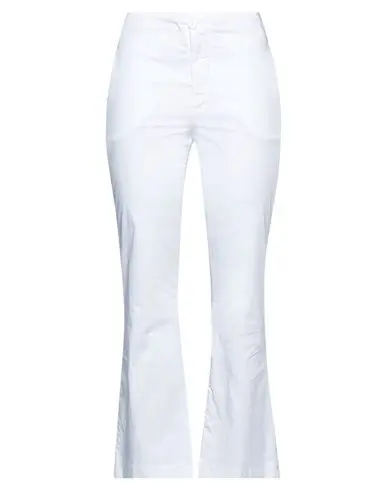 European Culture Pants Size Cotton, Elastane - White
