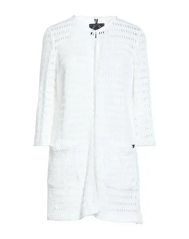T-JACKET BY TONELLO Knitted Cardigan - White