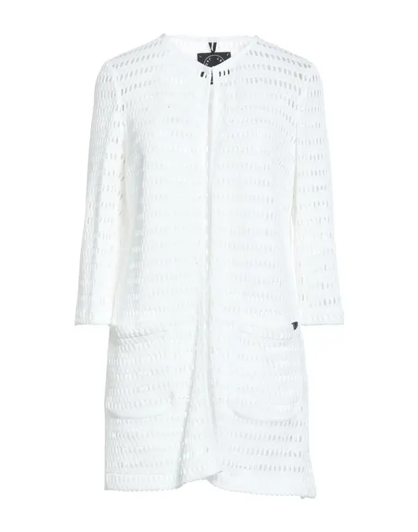 T-JACKET BY TONELLO Knitted Cardigan - White