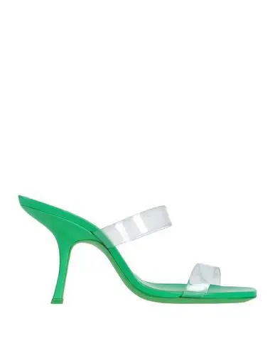 By Far Leather Sandals - Green
