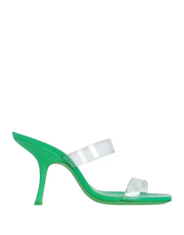 By Far Leather Sandals - Green