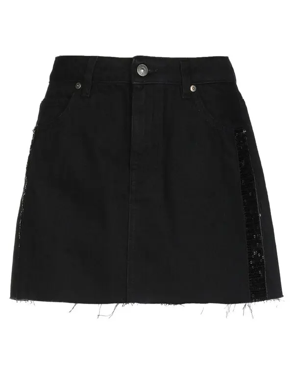 GAËLLE PARIS Flared Denim Skirt
