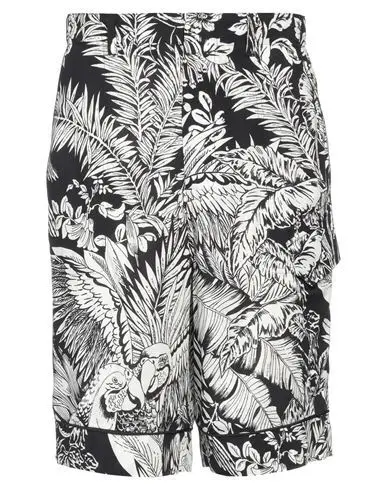 Palm Angels Floral Print Bermuda Shorts - Black