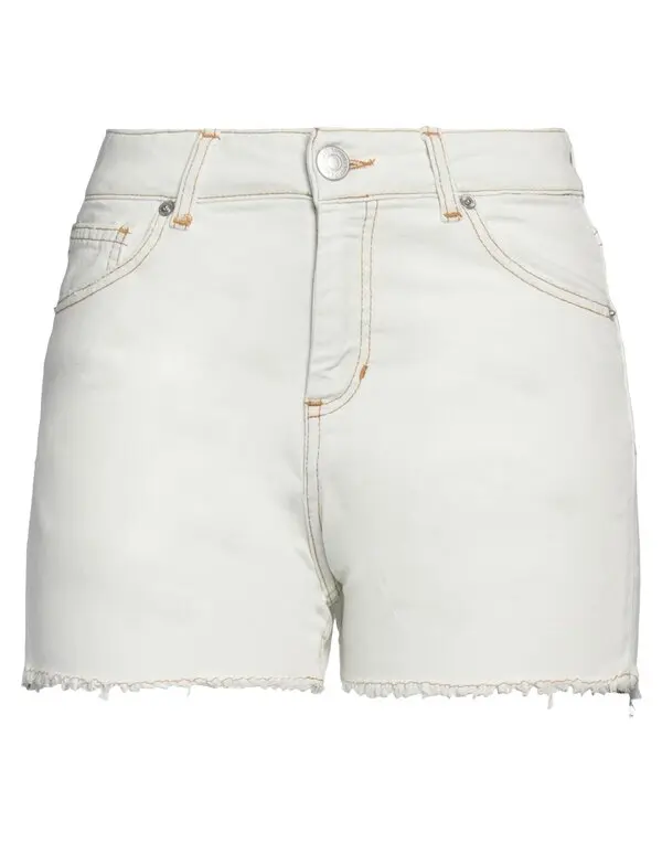 FAMILY FIRST Denim Shorts Size Cotton, Elastane
