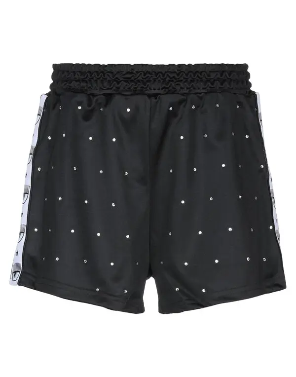 CHIARA FERRAGNI Solid Color Appliqued Shorts