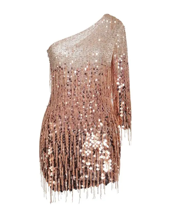 Elisabetta Franchi Sequin Embellished Mini Dress - Orange