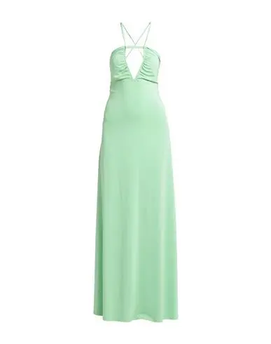 CIRCUS HOTEL Maxi Dress With Tassels And Frills - Green