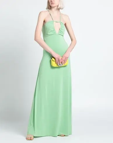 CIRCUS HOTEL Maxi Dress With Tassels And Frills - Green