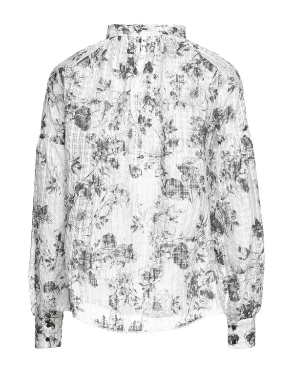High Floral Print Blouse