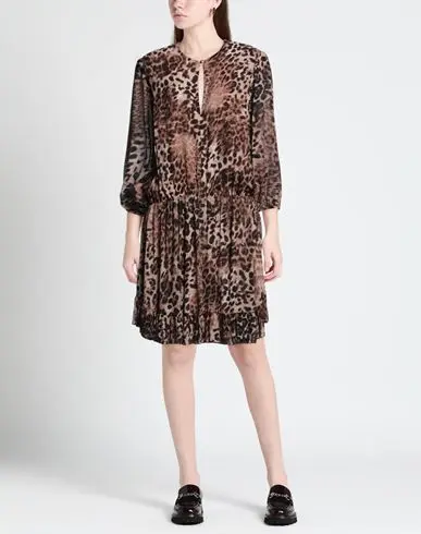 SOUVENIR Leopard-print Midi Dress