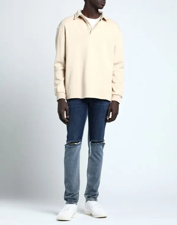 Dolce & Gabbana Skinny Jeans With Leather Trims