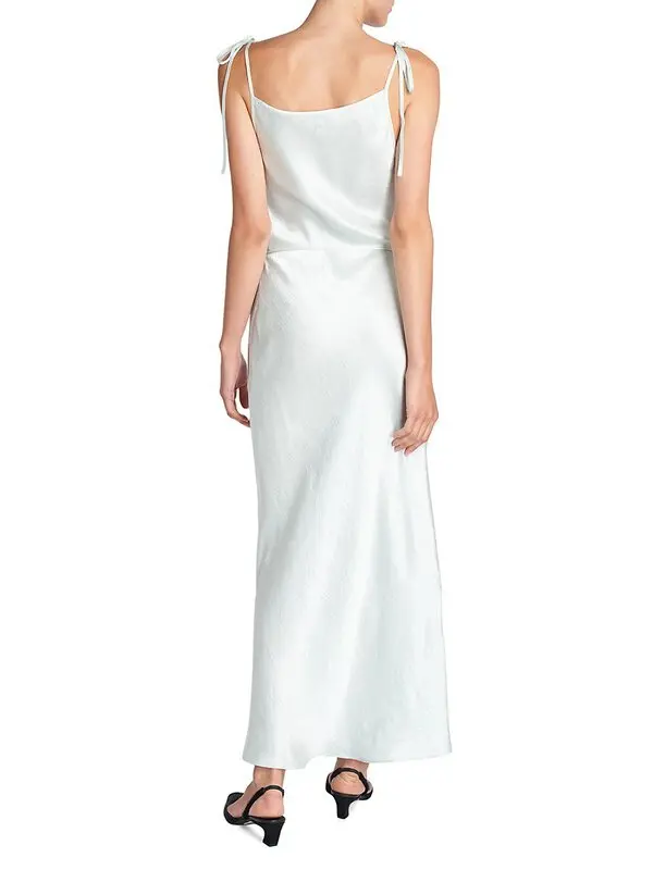 Acne Studios Dayla Satin Draped Maxi-dress