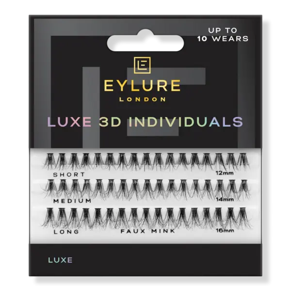 EYLURE Luxe 3d Individual Faux Mink Lash Flares - One-color