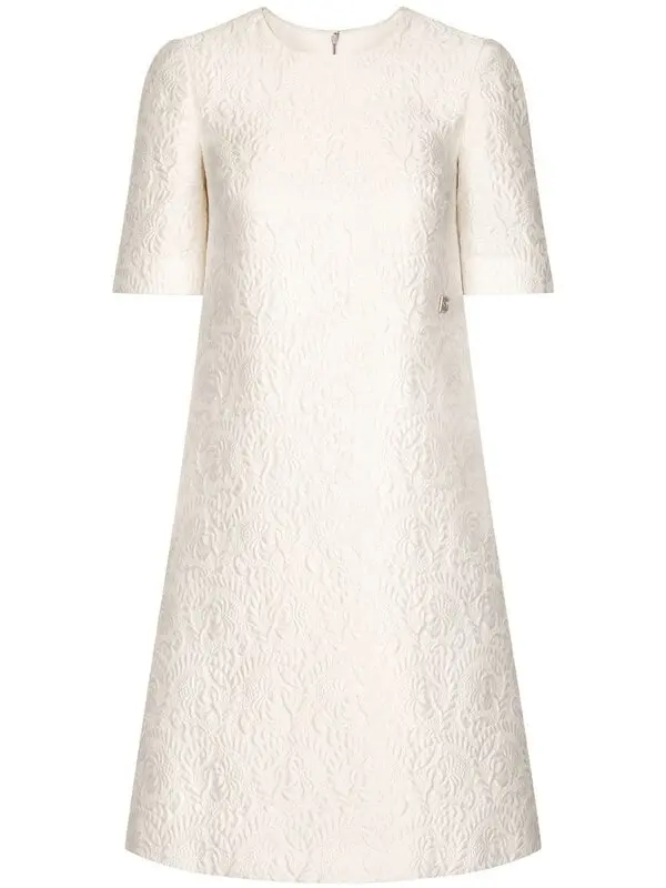 Dolce & Gabbana Floral-jacquard Midi Dress