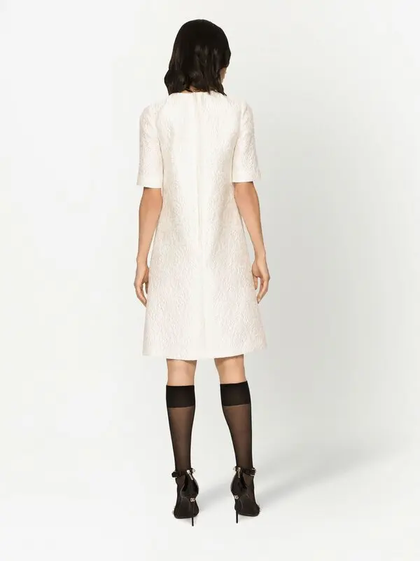 Dolce & Gabbana Floral-jacquard Midi Dress