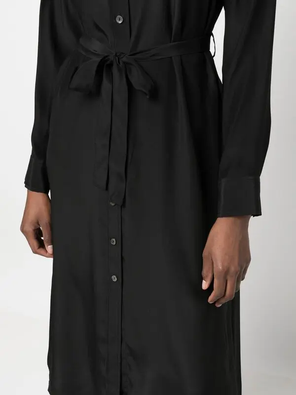 P.a.r.o.s.h Belted Silk Shirt Dress