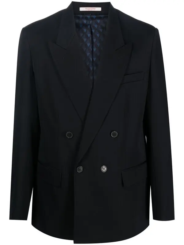 Valentino Garavani Peak Lapels Double-breasted Blazer