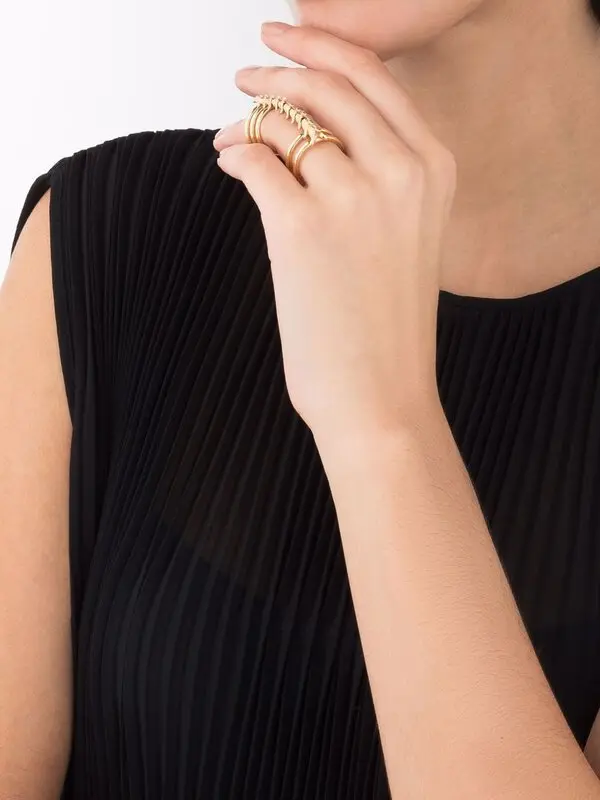 SHAUN LEANE Serpent Trace Long Finger Ring