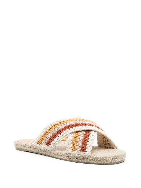 CastaÑer Crossover-strap Raffia Espadrilles